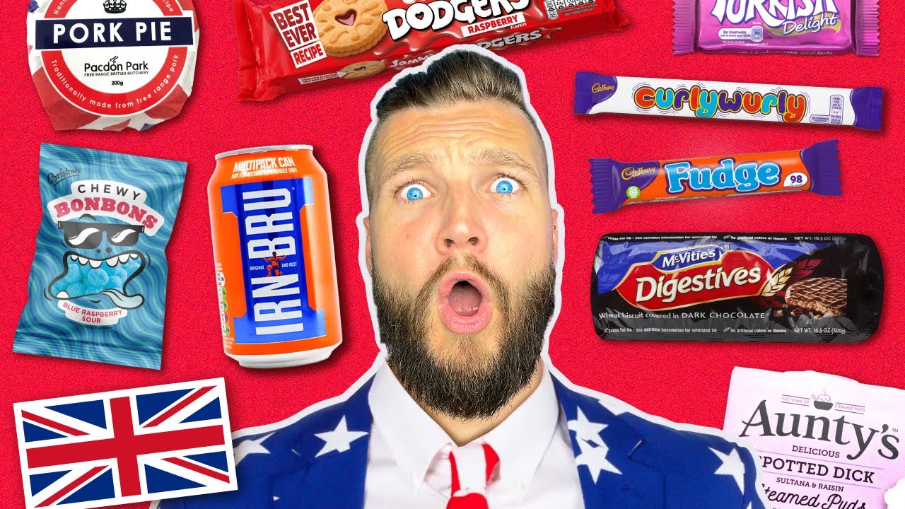 Americans Try BRITISH Snacks For The FIRST TIME! - YouTube