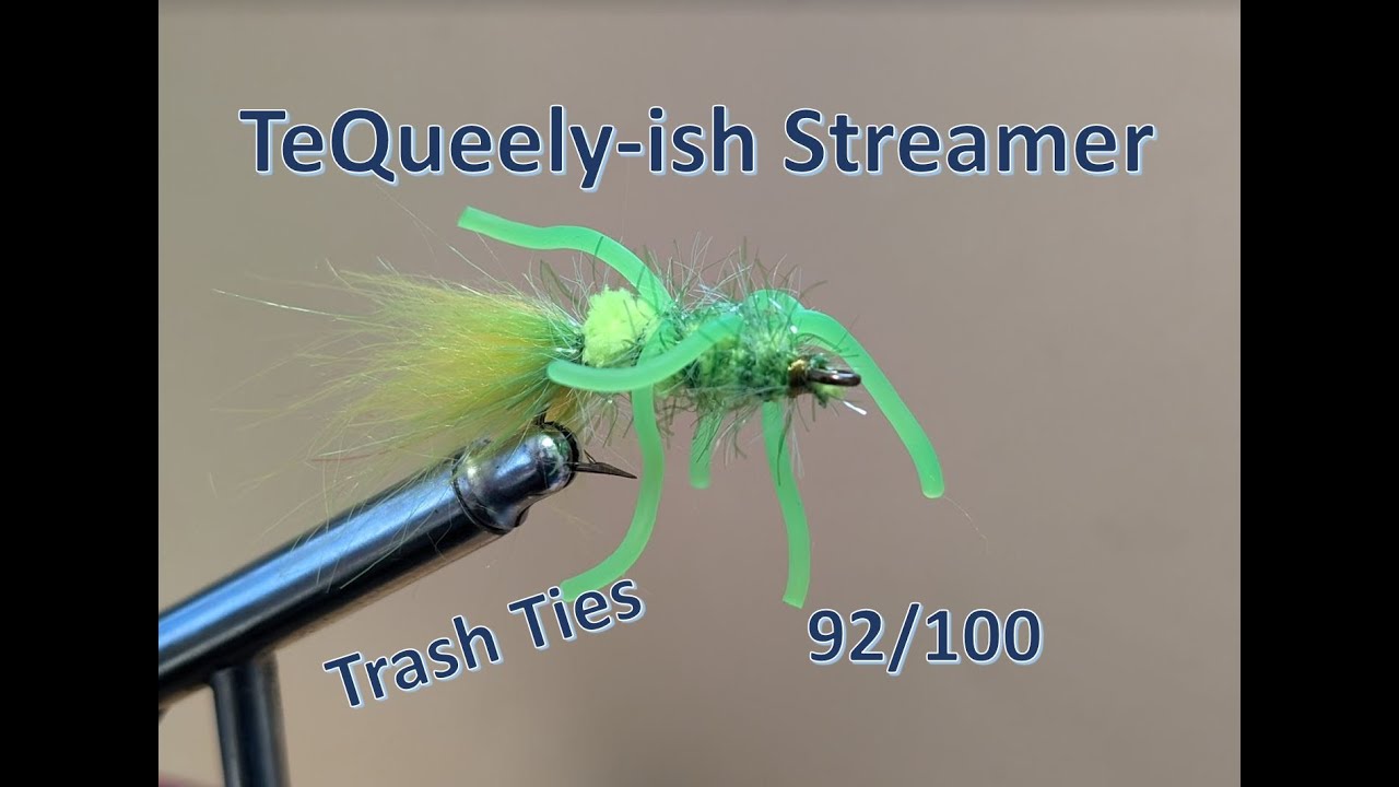 First 100 flies, TeQueely-ish streamer 92/100 - YouTube