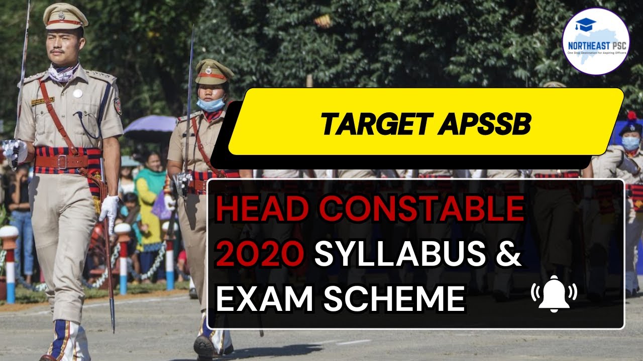 HEAD CONSTABLE 2020 SYLLABUS & EXAM SCHEME I APSSB - YouTube