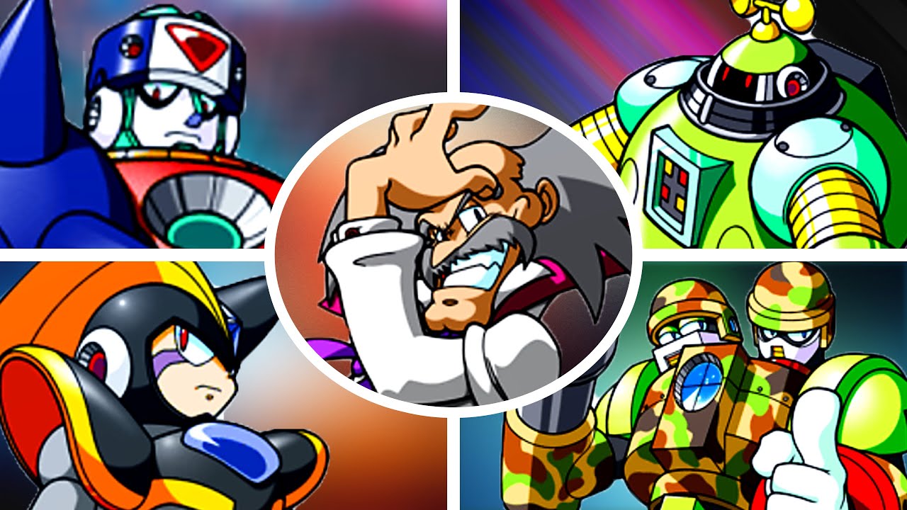 MEGA MAN 8 All Bosses / All Boss Fights. - YouTube