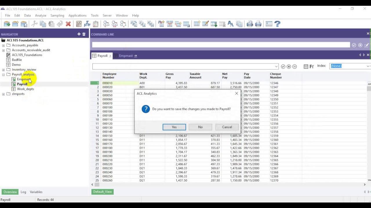 How to use Join Command in Audit Command Language (ACL) - YouTube
