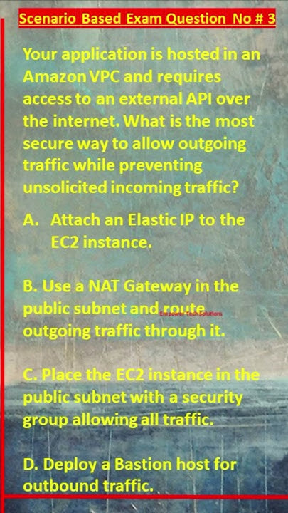 AWS Solutions Architect Associate Scenario Based MCQ Questions ...