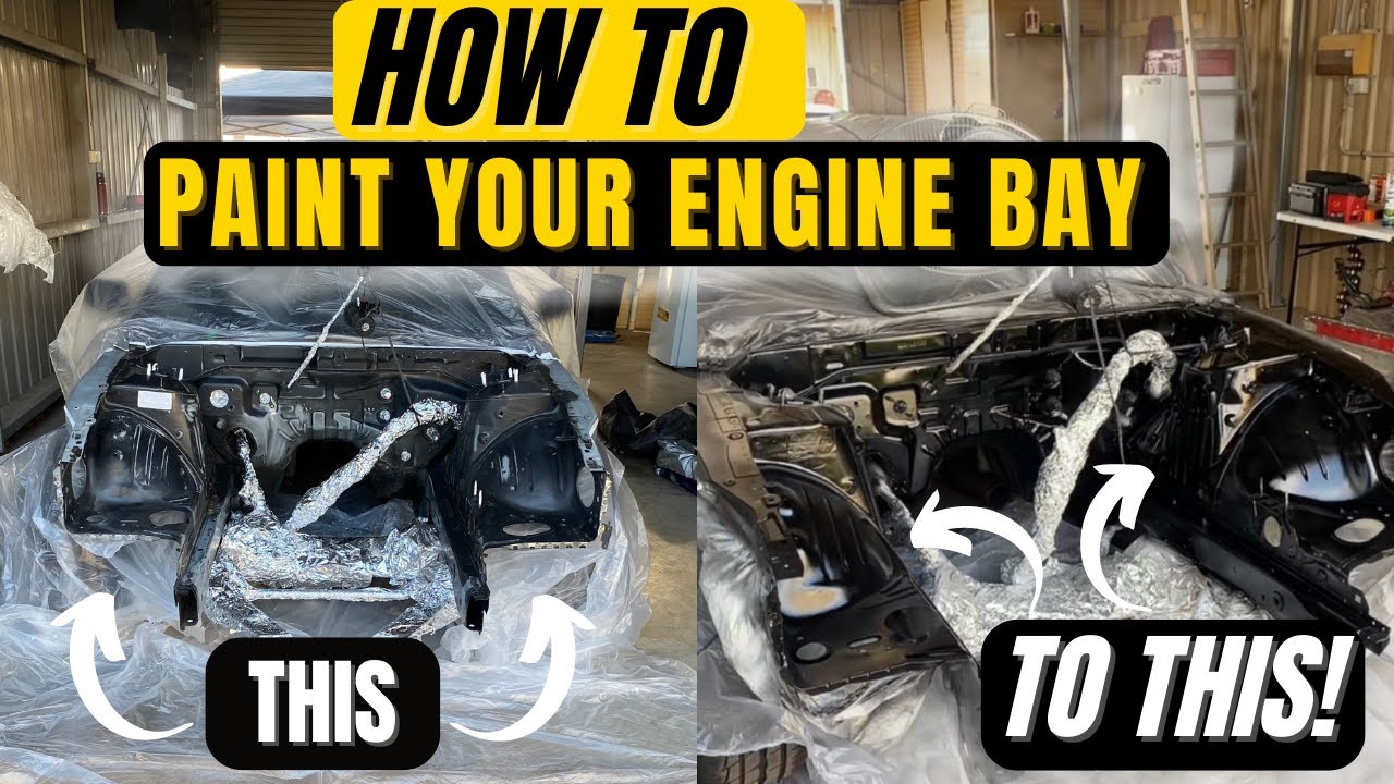 Painting my s15 engine bay! sooo clean! - YouTube