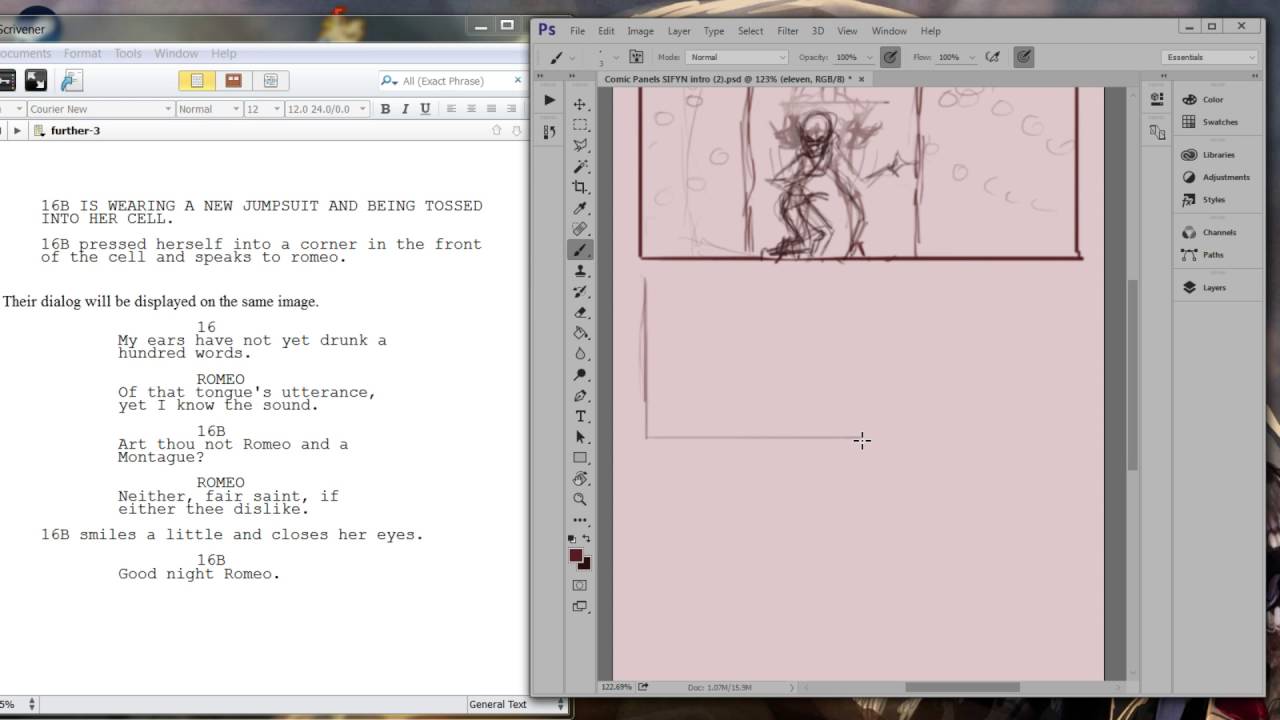 Sketching storyboards and comic Panels #script #writing #comics # ...