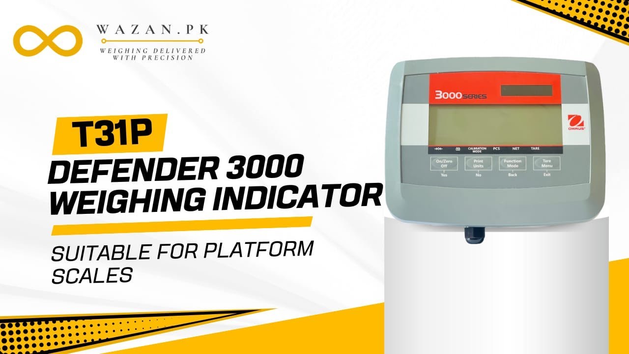 OHAUS T31P Defender 3000 Weighing Indicator – Engineered for Platform ...
