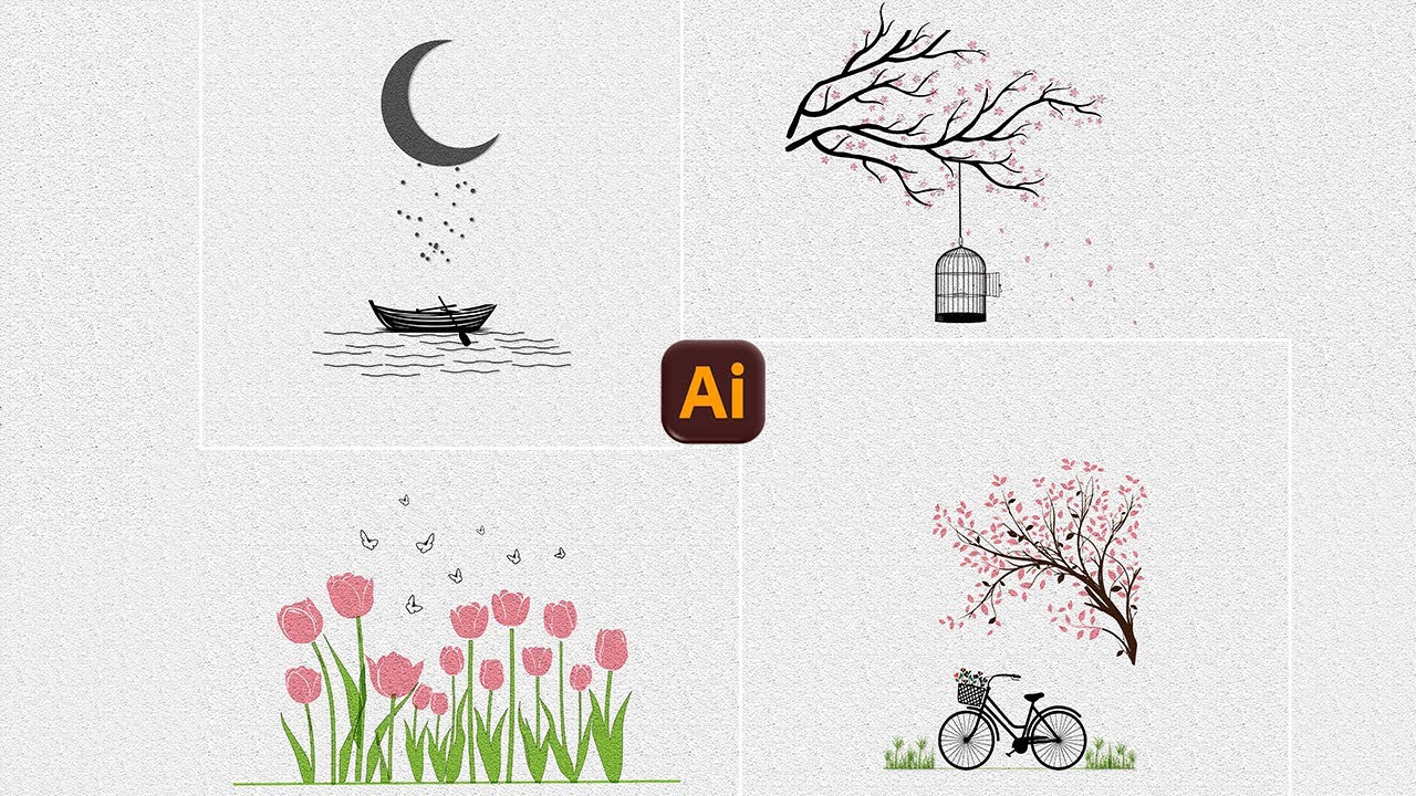 Easily create this minimalist paper texture art in Adobe Illustrator ...