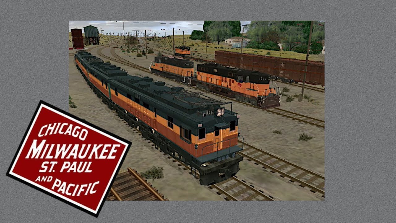 Milwaukee Road Box Cab Freight in TRS2006 - YouTube