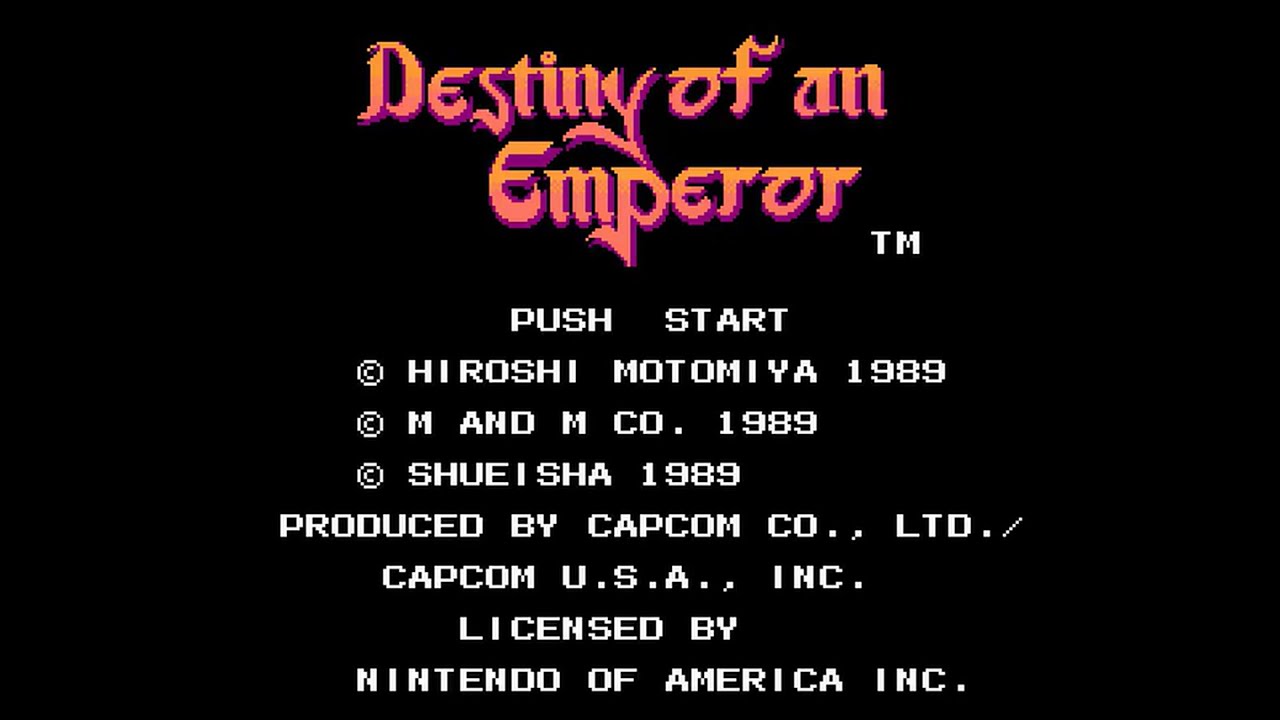 NES Longplay [103] Destiny of an Emperor (US) - YouTube