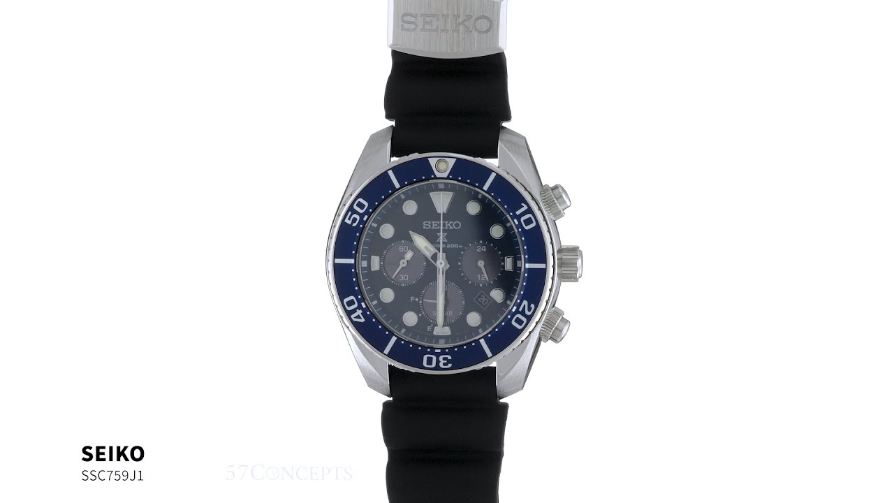 Seiko SSC759J1 Prospex Solar Diver • Zegarek męski - YouTube