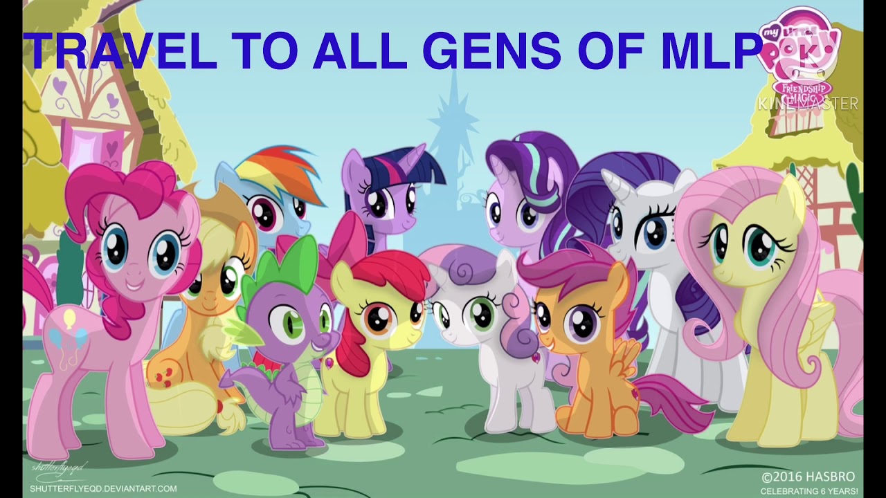 TRAVEL TO ALL GENERATIONS OF MLP - YouTube