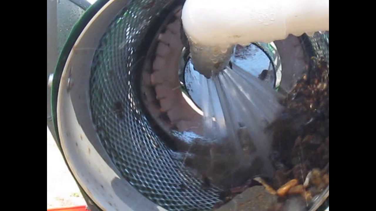 prospecting gold with homemade solar powered trommel - YouTube