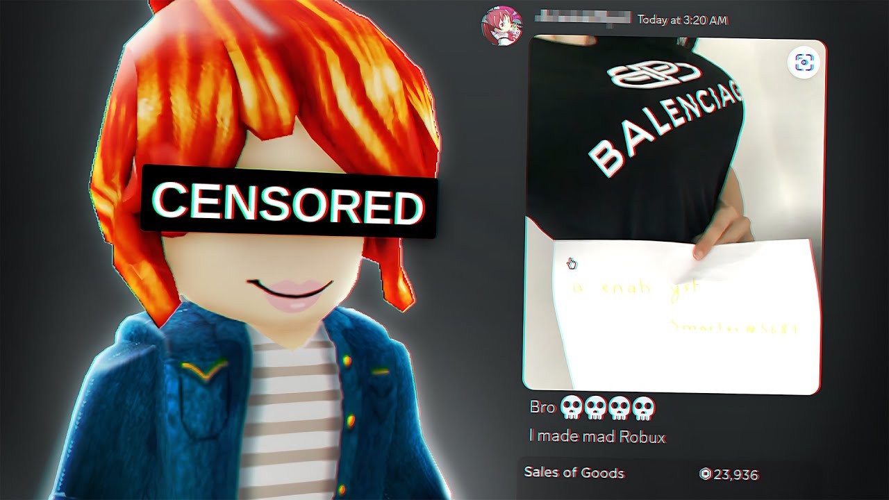 This Roblox Player Made 30,000 Robux Doing This... - YouTube