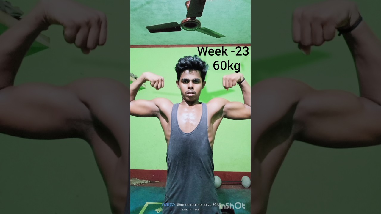 Body Transformation 6 months journey 40 kg to 50 kg weight gain # ...