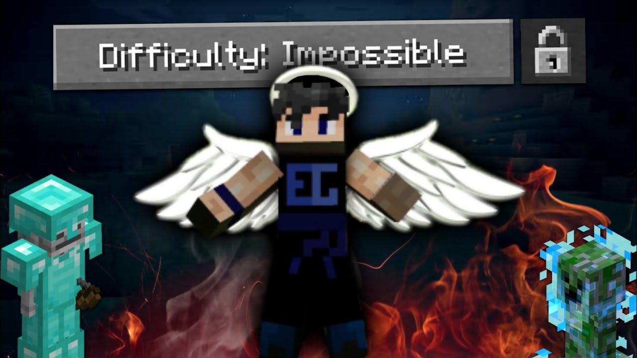 I beat Minecraft on ''impossible difficulty... | MINECRAFT PE | IN ...