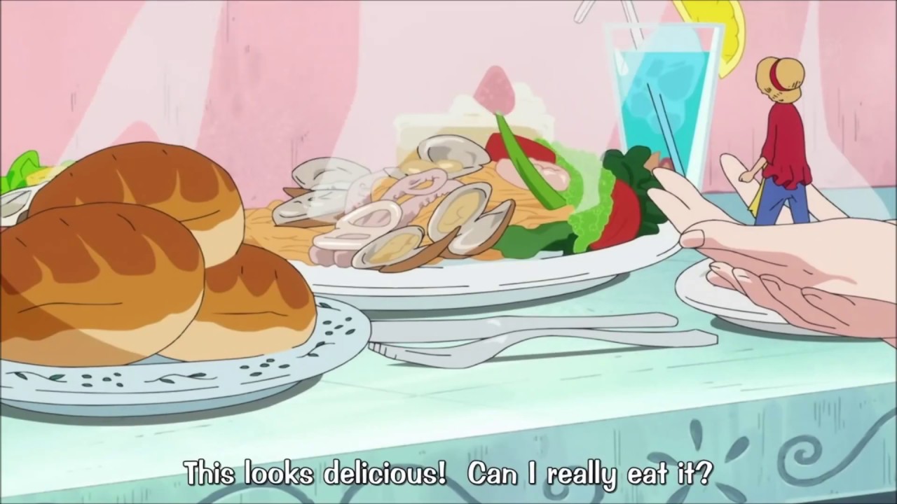 Luffy eats Shiraahushi food 1080P_HD - YouTube
