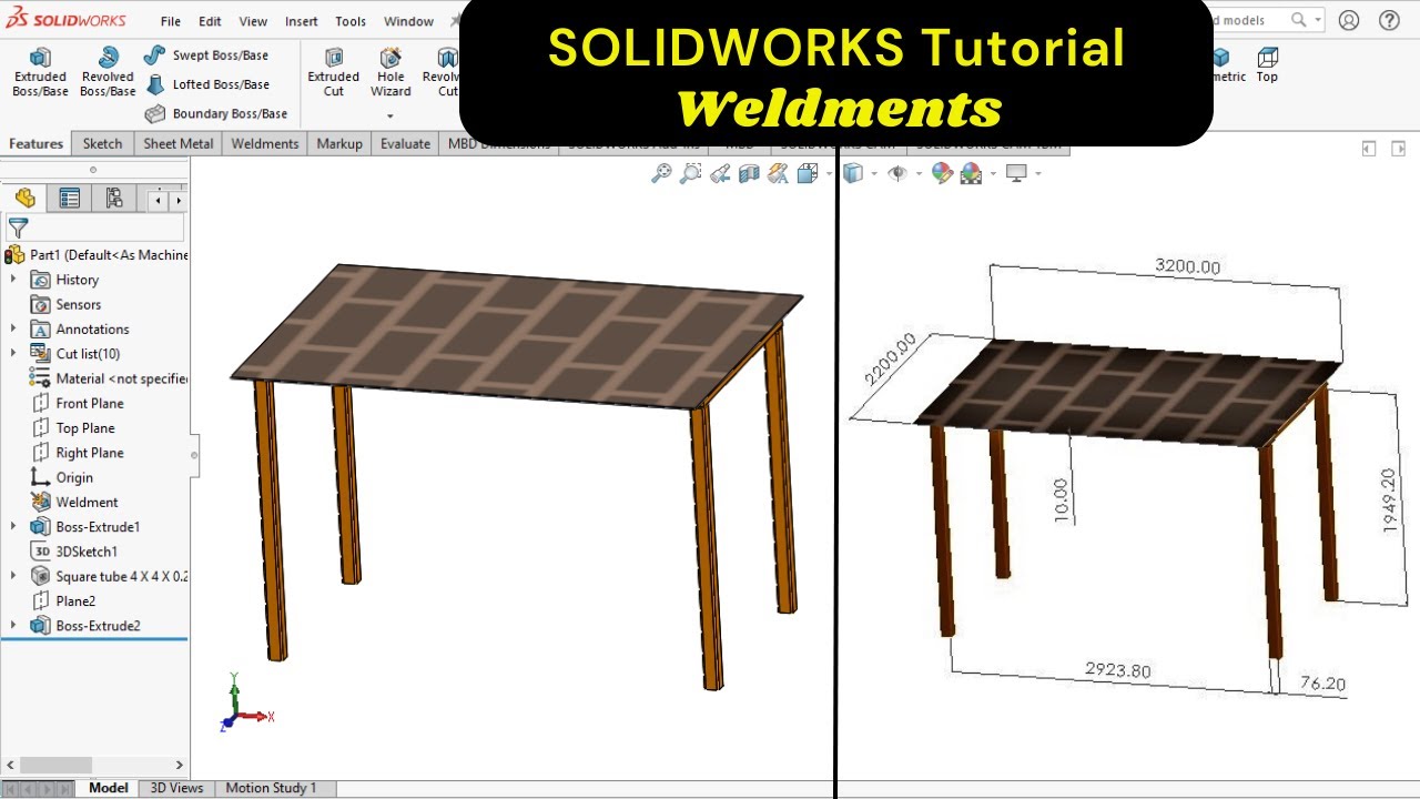 Weldments Tutorial on Solidworks| 3D CAD Modeling - YouTube