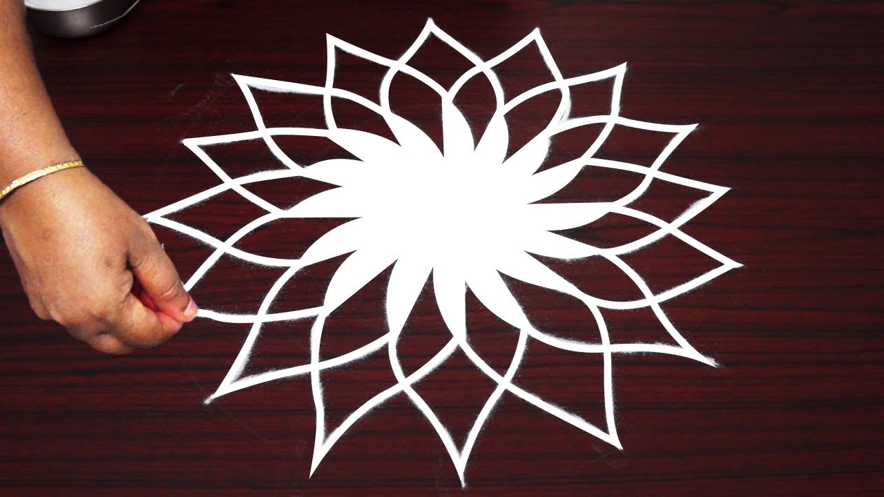 How To Draw Freehand Rangoli Simple And Easy Kolam For Beginners Padi Kolangal YouTube How To Draw Freehand Rangoli Simple And Easy Kolam For Beginners Padi Kolangal YouTube