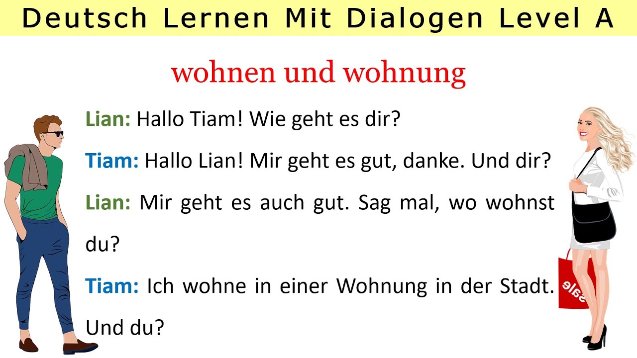 Dialog für A1-A2: Eine Wohnung suchen und mieten – Deutsch lernen! 🏡 ...