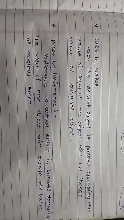 programming for beginners | Pass By value and Pass By Reference ...