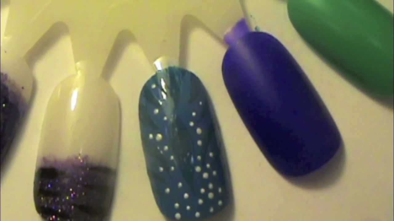 Avatar Inspired Nail Art - YouTube