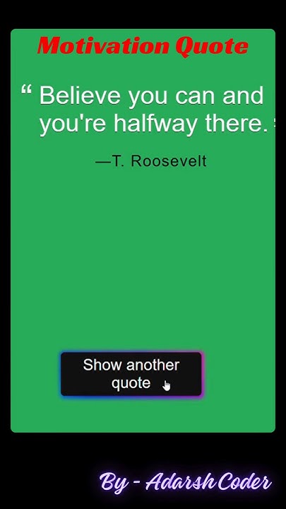 Day - 39 | 100 days 100 projects challenge | random quote generator ...