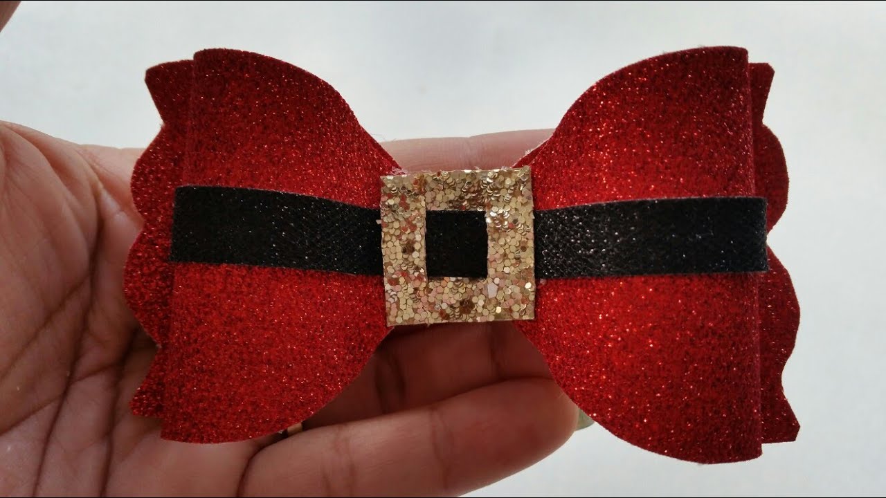 Moño navideño santa claus /ideas para navidad - YouTube