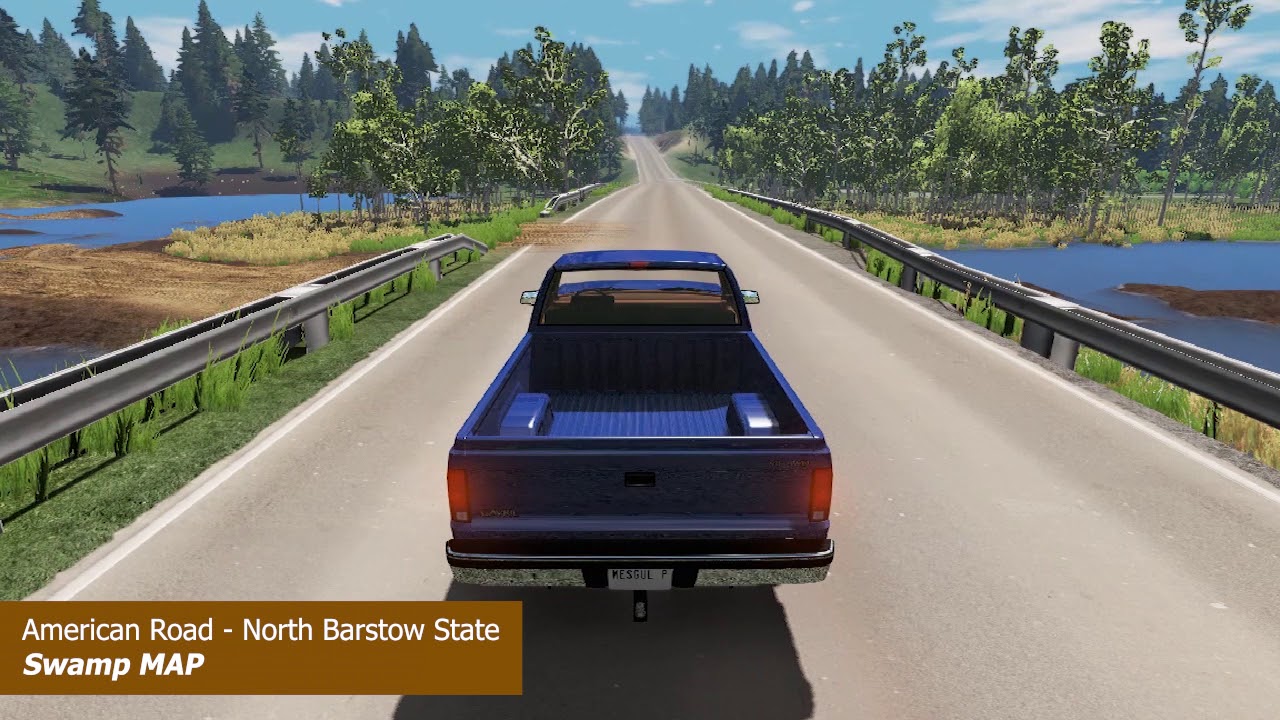 American Road - North Barstow State Swamp Maps #beamngmaps # ...