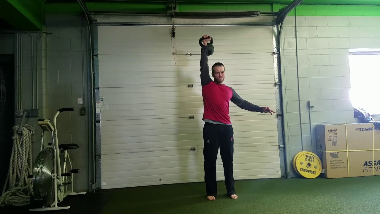 Unity Fitness - KB Single Arm Clean + Press - YouTube