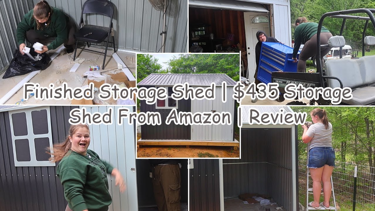Finished Storage Shed | $435 Storage Shed From Amazon | Review - YouTube