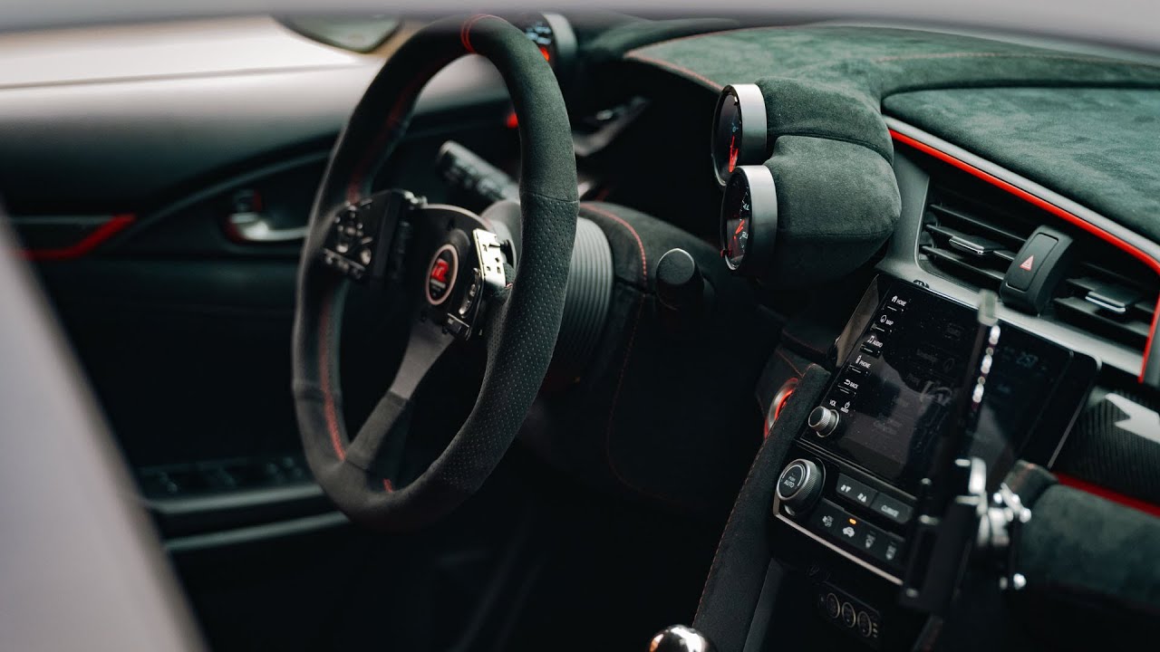 More Carbon Fiber Interior Trim for the Honda Civic Type-R (FK8) - YouTube