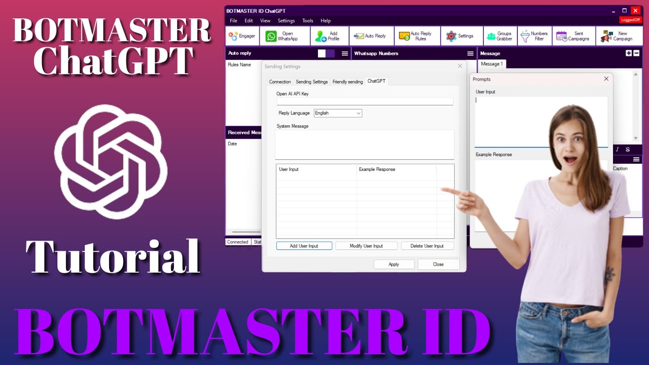 TUTORIAL BOTMASTER ChatGPT | FREE BotmasterGPT | BOTMASTER ID WhatsApp ChatGPT | WAGPTBotMaster ...