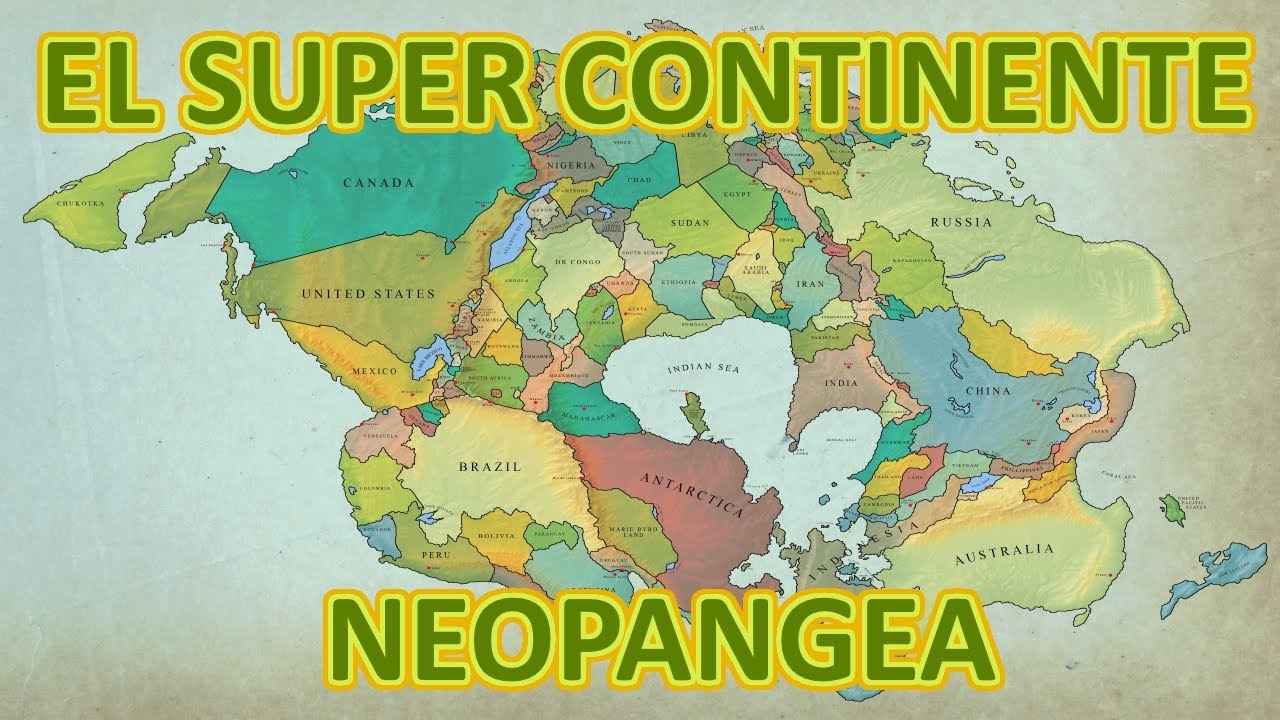 El futuro súper continente Neopangea - YouTube