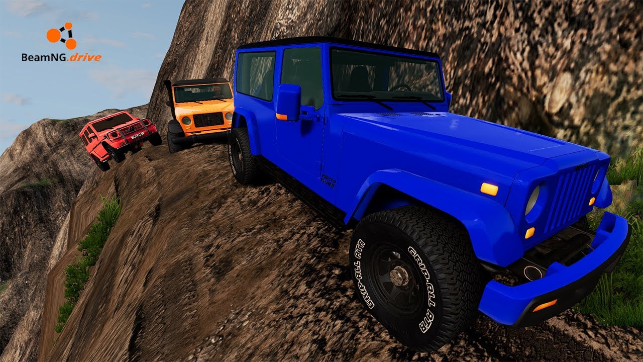Cars vs Cliff Roads #89 | BeamNg Drive | GM BeamNg - YouTube
