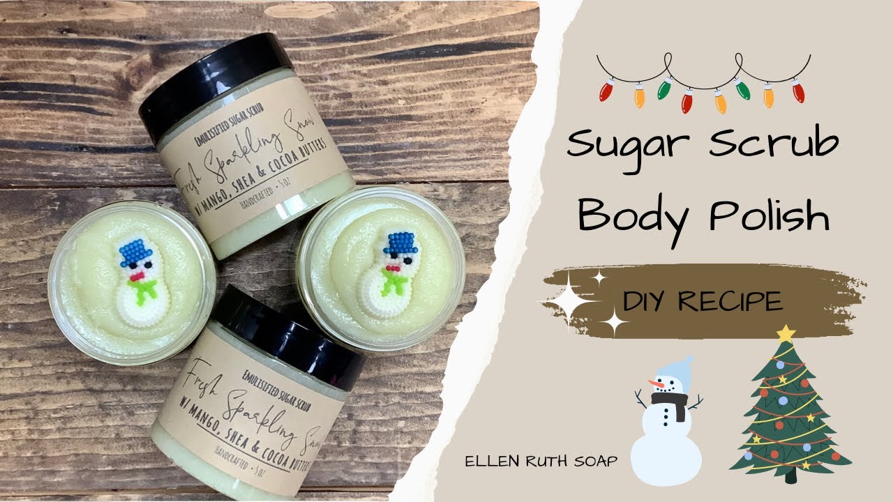 Quick & Easy DIY Recipe ️ How to Make Emulsified Sugar Scrub Body ...