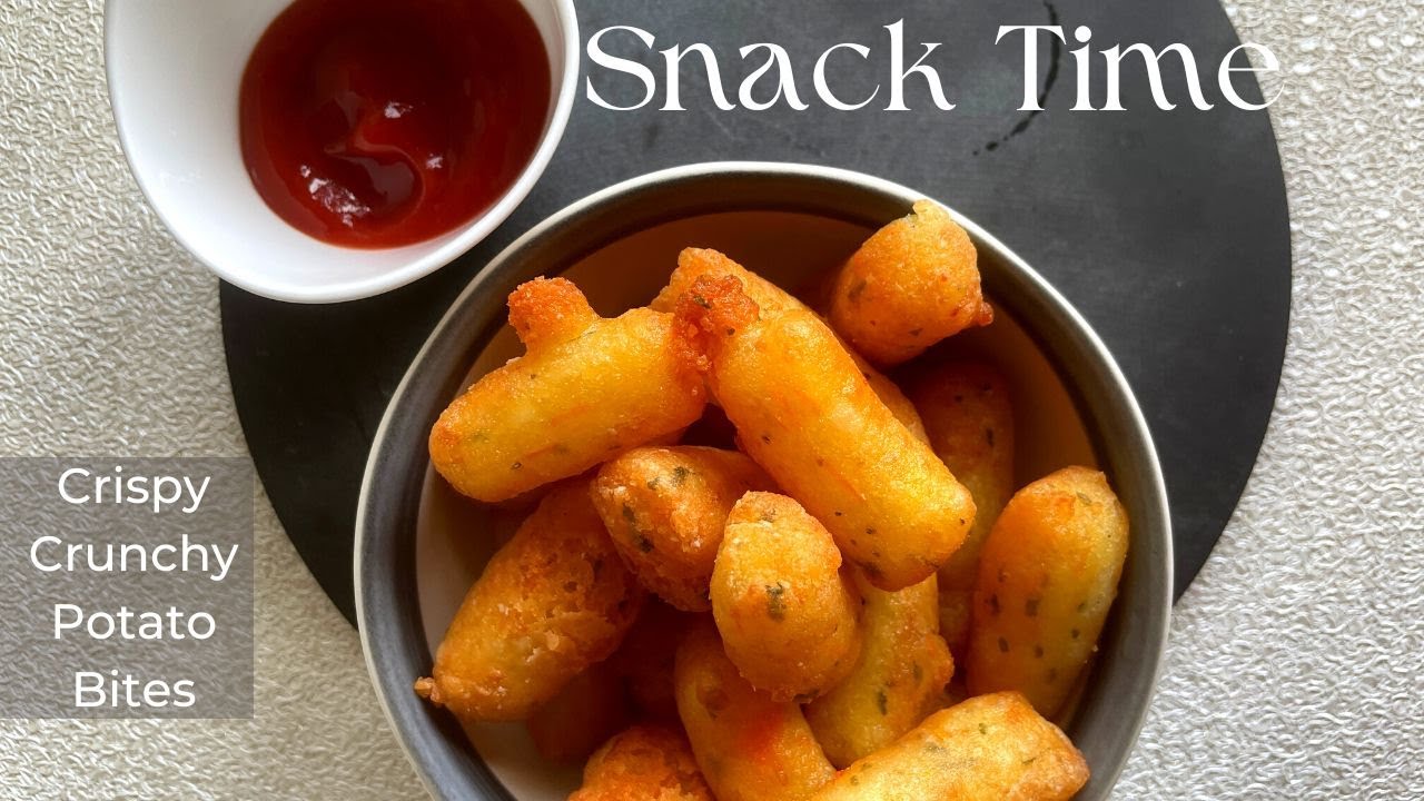 Homemade snacks for kids | Crispy Potato Snack Bites - YouTube