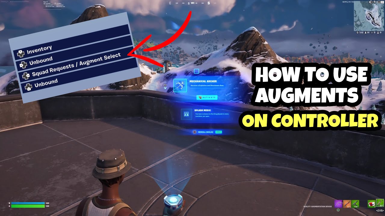 *UPDATED* How To USE NEW AUGMENT (PERK) SYSTEM ON CONTROLLER IN FORTNITE CHAPTER 4 - YouTube