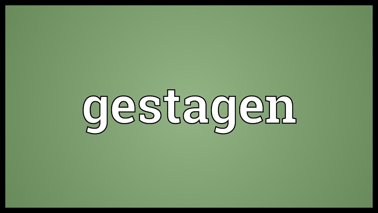 Gestagen Meaning - YouTube