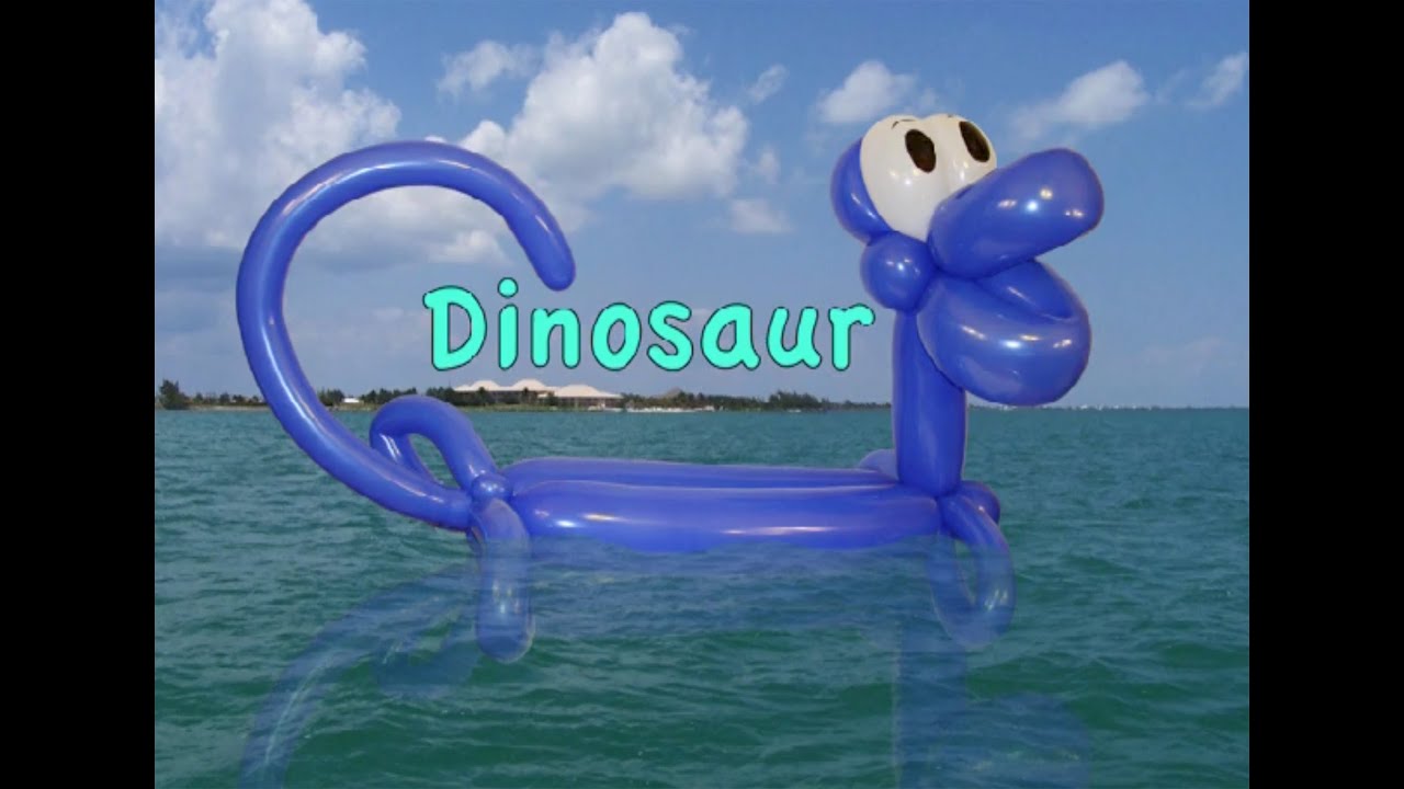 Learn how to make a balloon animal Pool Buddies Dinosaur using balloon ...