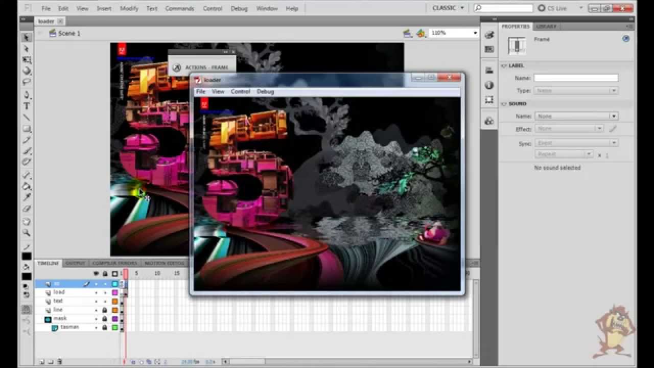 Flash CS5: Create Simple Flash Preloader: Tutorial - YouTube