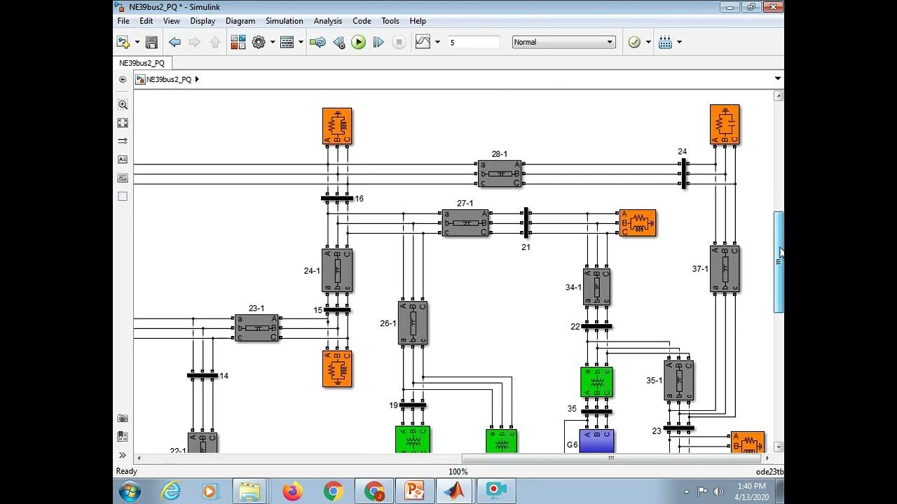 IEEE 10-Machine 39-bus MATLAB/Simulink Model - YouTube