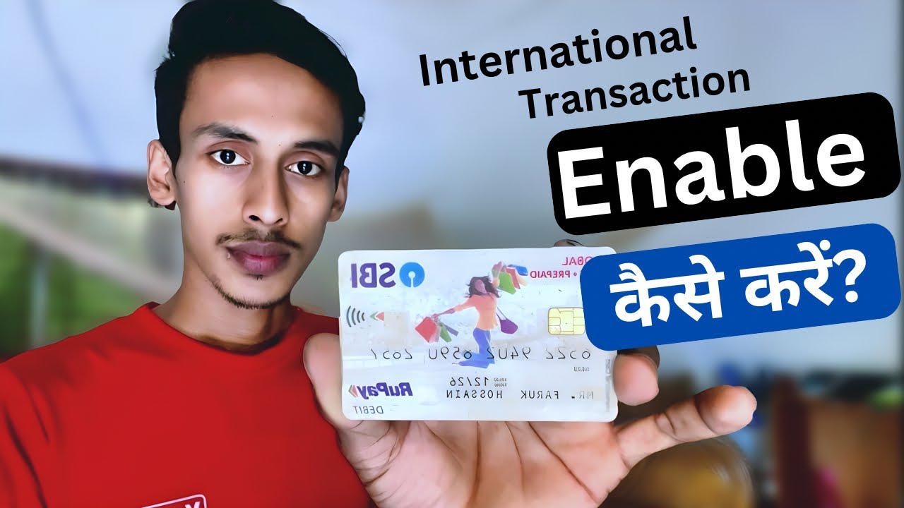 enable international transaction sbi debit card | yono app se ...