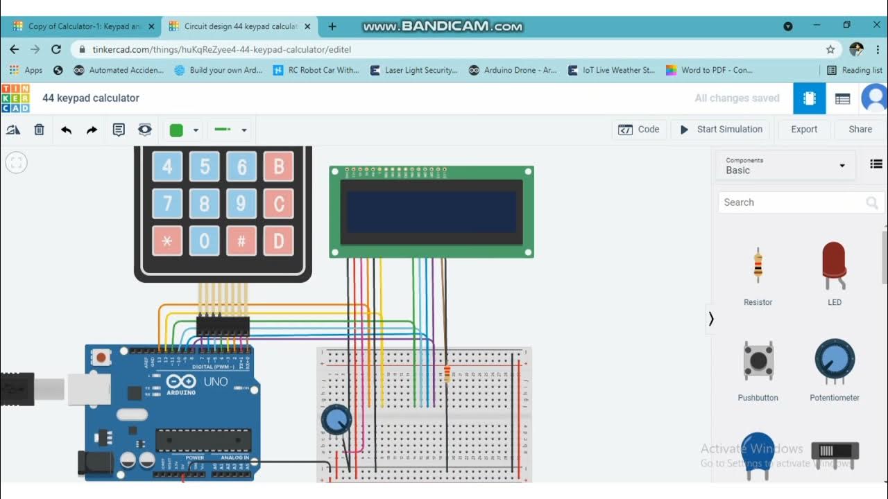 Arduino calculator using 4x4 keypad - YouTube