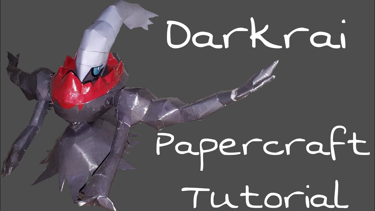 Cómo Hacer Un Papercraft de Darkrai | How To Make A Darkrai Papercraft ...