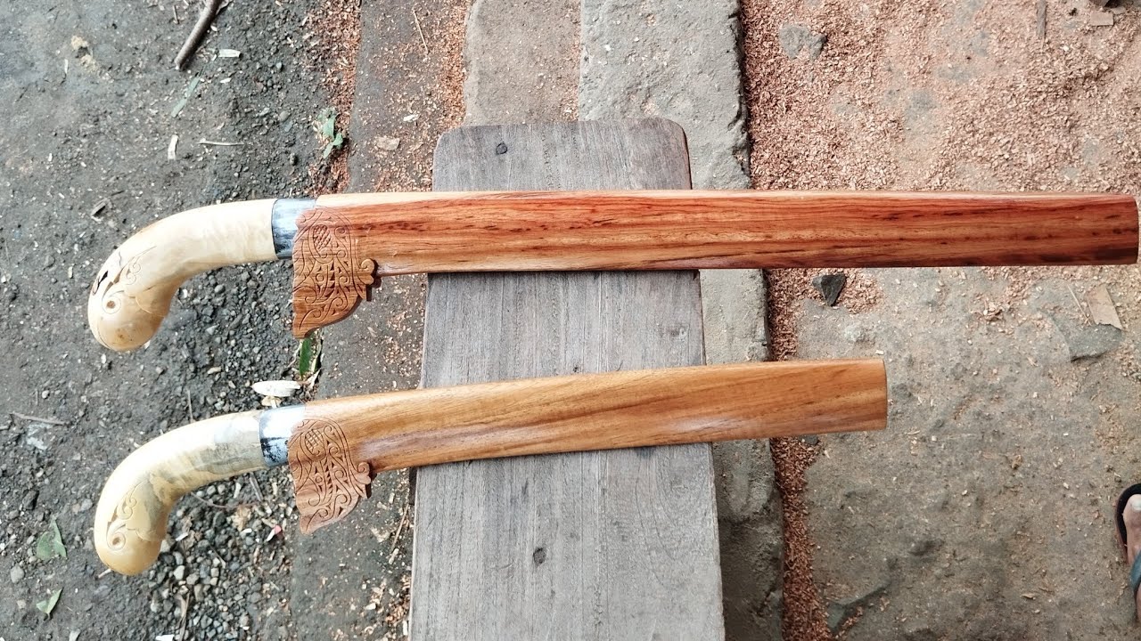 Proses Pembuatan Sarung Golok/Parang Bugis Dari Kayu cenrana | S Cute ...