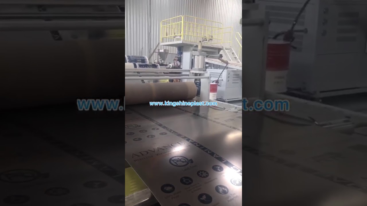 PVC laminating Sheet Extrusion Machine - YouTube