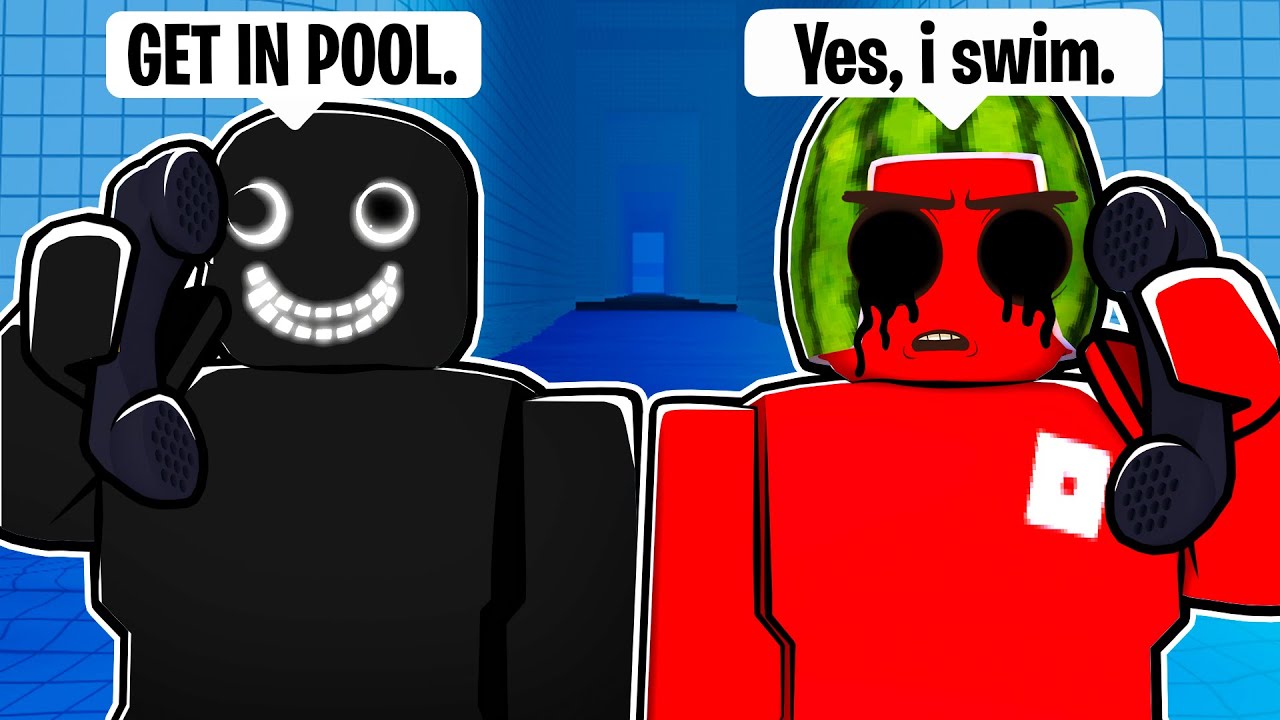 ROBLOX Cleaning Pools is SCARY - YouTube