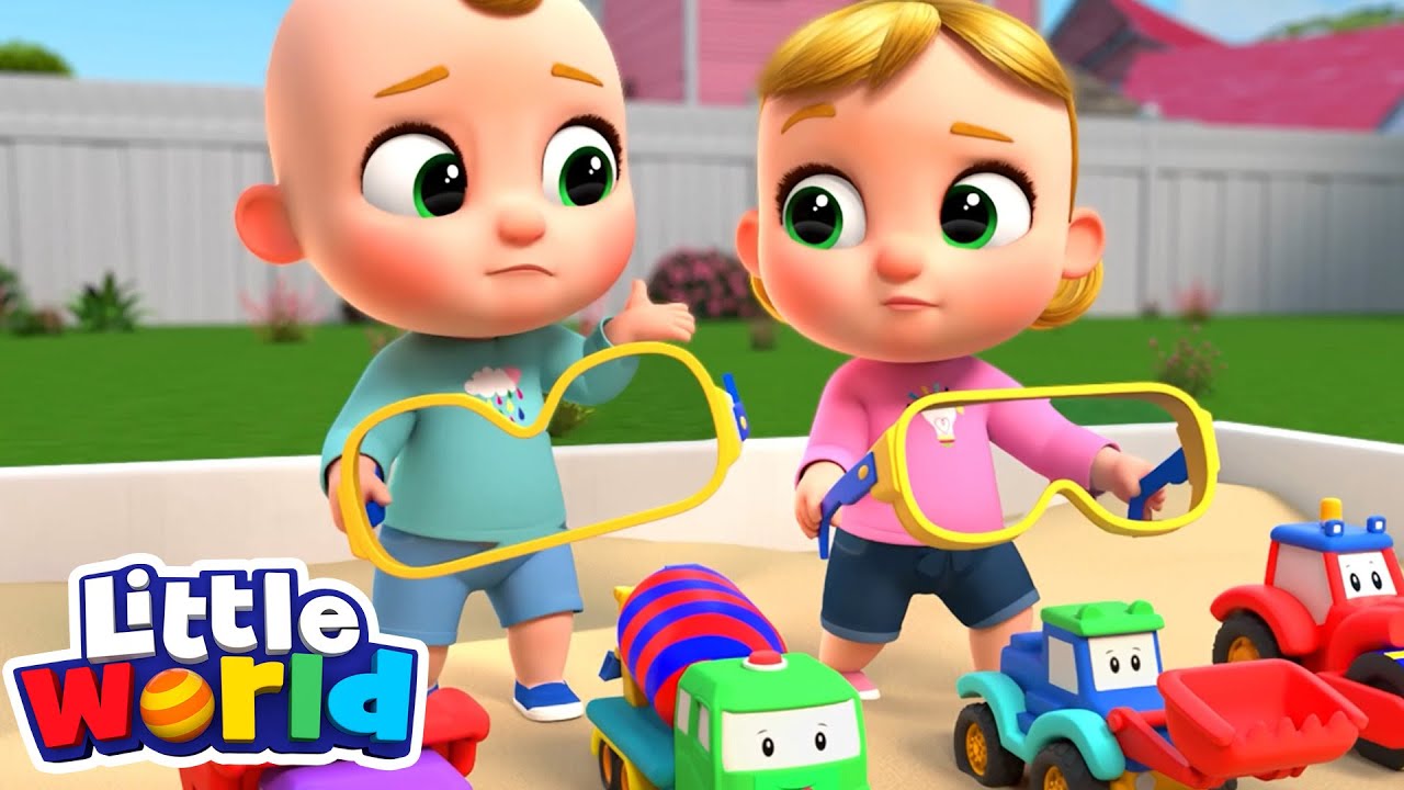 We Are Construction Workers | Little Angel And Friends Kid Songs ...