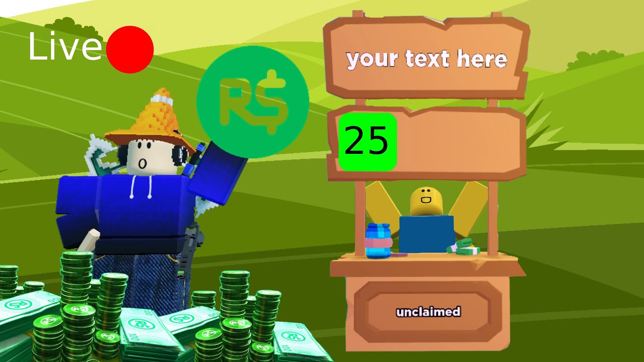 Donating to People in A Simple Donation Game | Roblox | Live - YouTube
