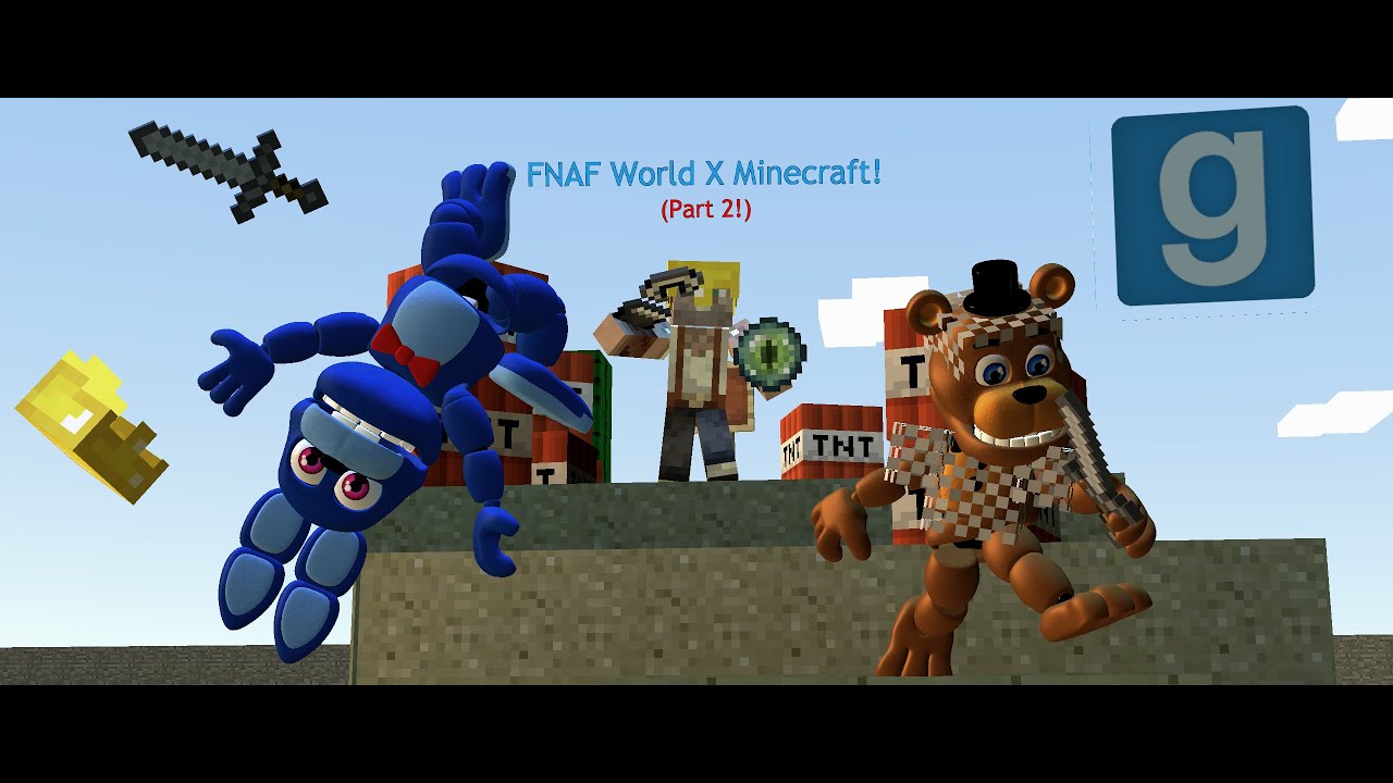 FNAF Gmod Spinoff | FNAF World In Minecraft, Part 3! ( The Desert ...