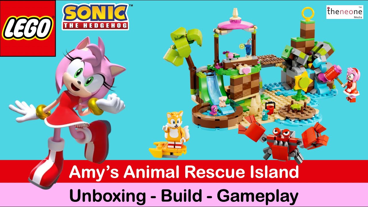 Lego Sonic Amy's Animal Rescue Island Set 76992 - Gameplay, Unboxing ...